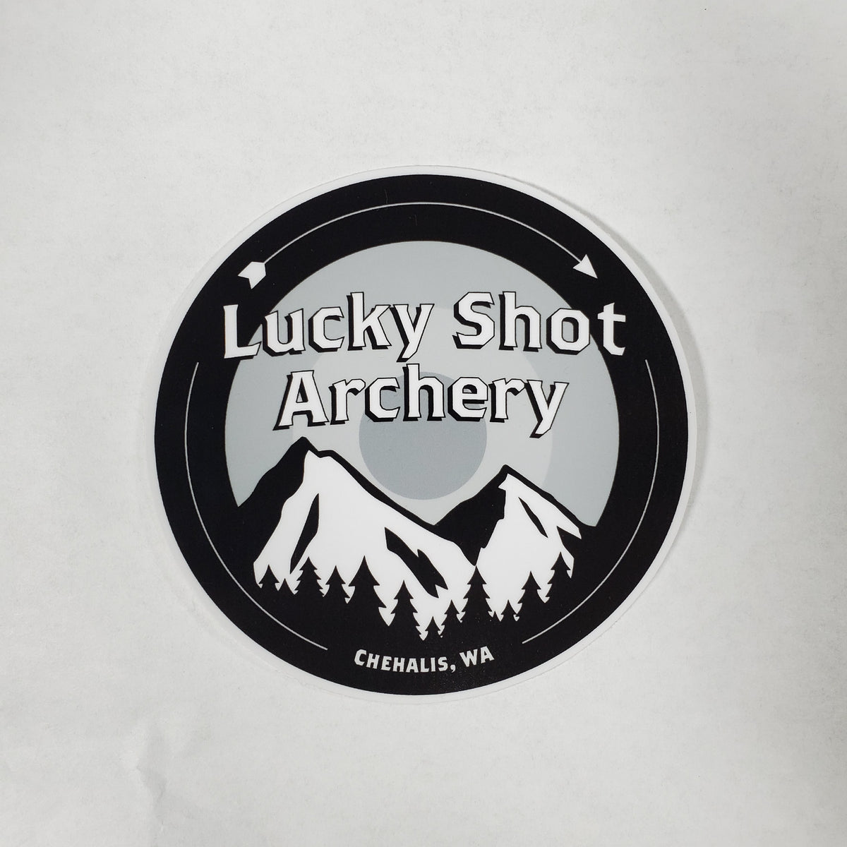 Lucky Shot Archery 4" sticker